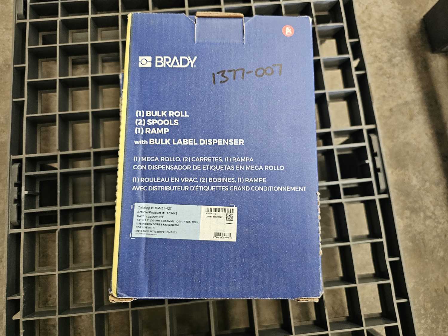 Unused Brady Bulk Roll Label Dispenser