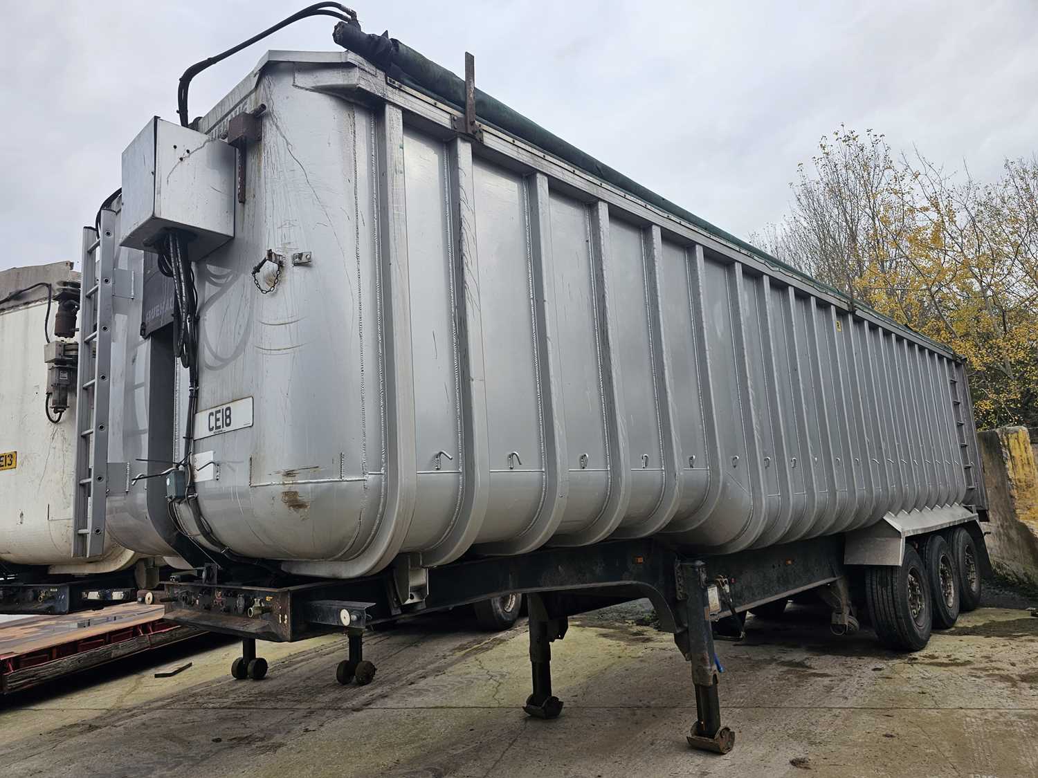 Lot 299 - Fruehauf Tri Axle Alloy Bulk Tipping Trailer,