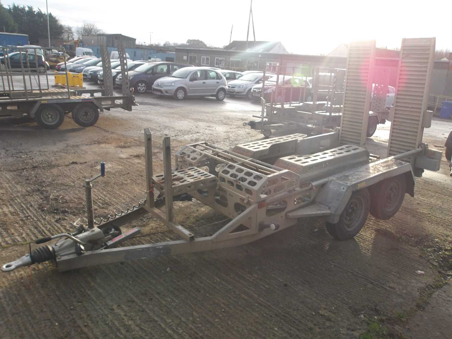 Indespension 2.7 ton Twin Axle Plant Trailer, Ramps,