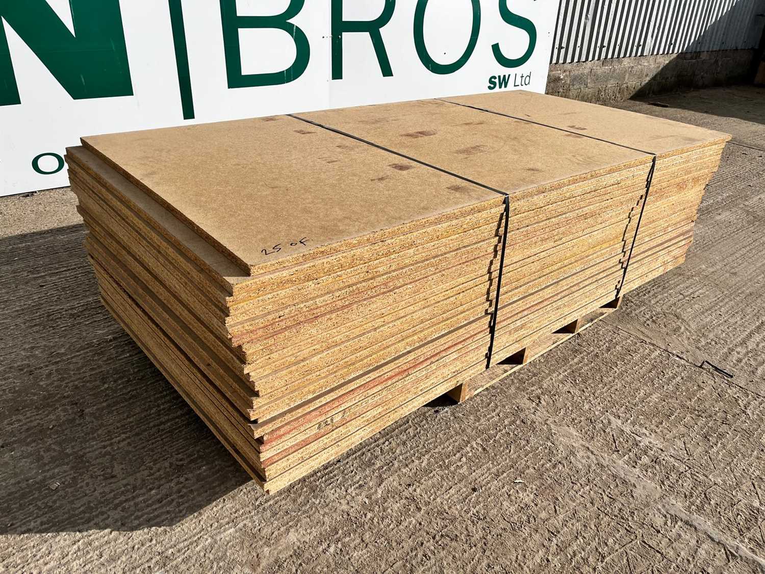 Pallet of Chip Board 8x4 Ft x 25MM (25 Of)