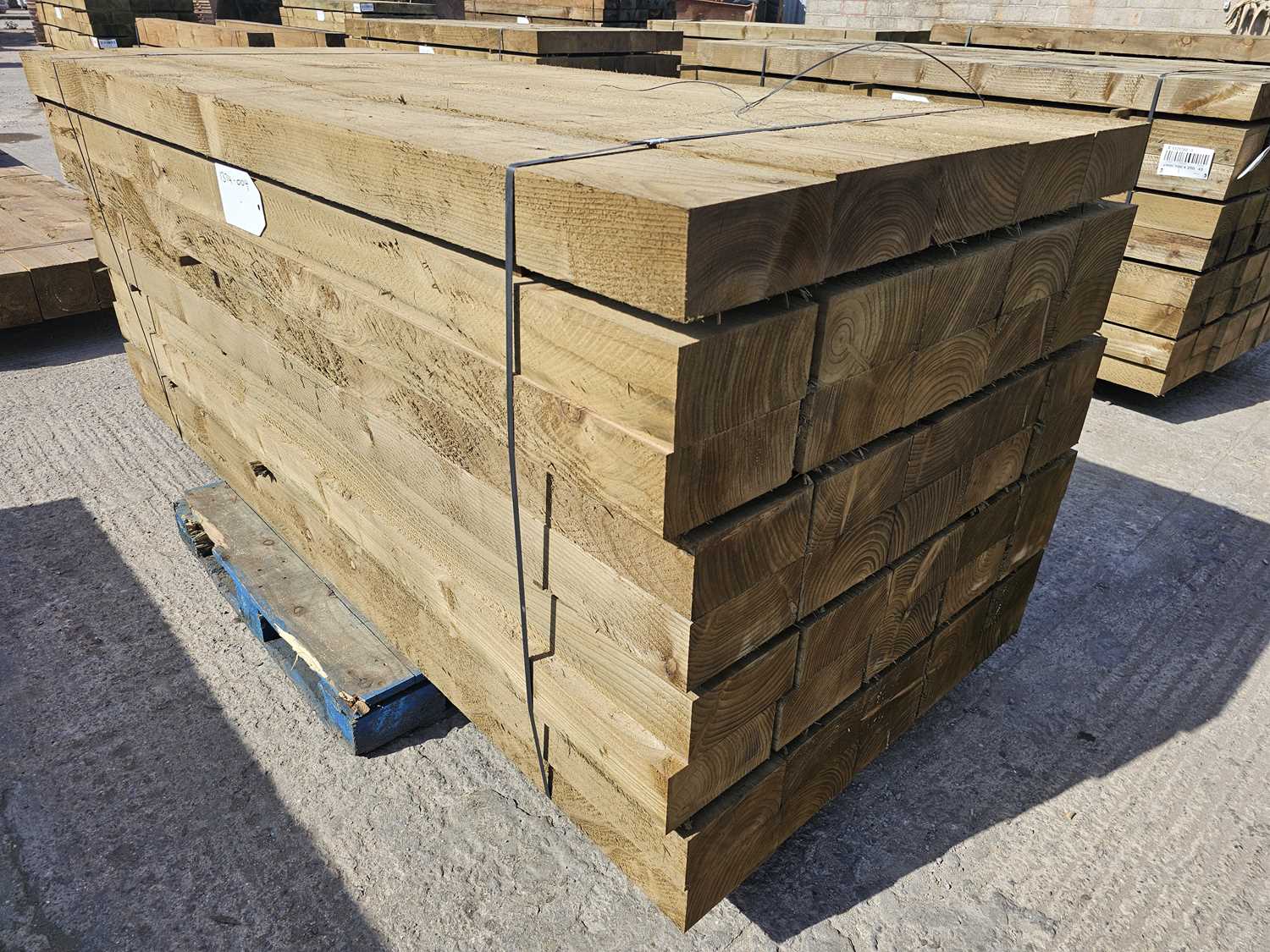 Lot 397 - 100mm x 200mm x 1800mm Wooden Sleeper (45