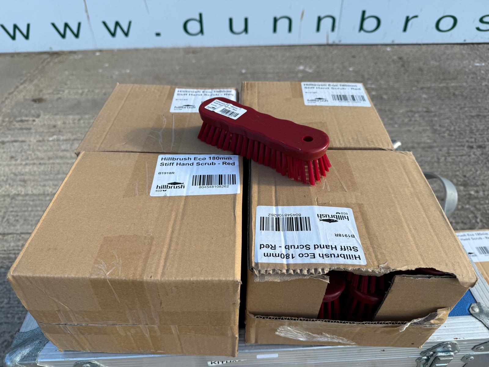 Lot 303 - Boxes Of Scrubbing Brushes Red 180mm ( 4 Of)