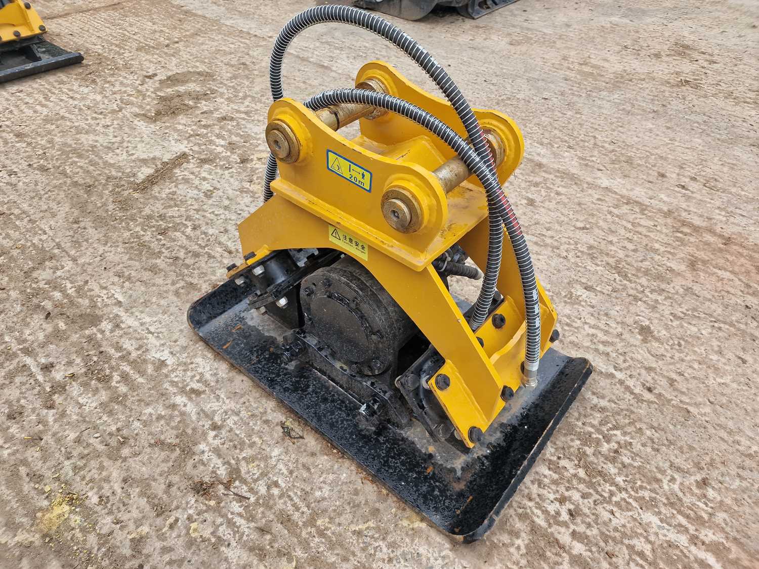 Unused 2023 BLK 04 Hydraulic Compaction Plate 45mm Pin