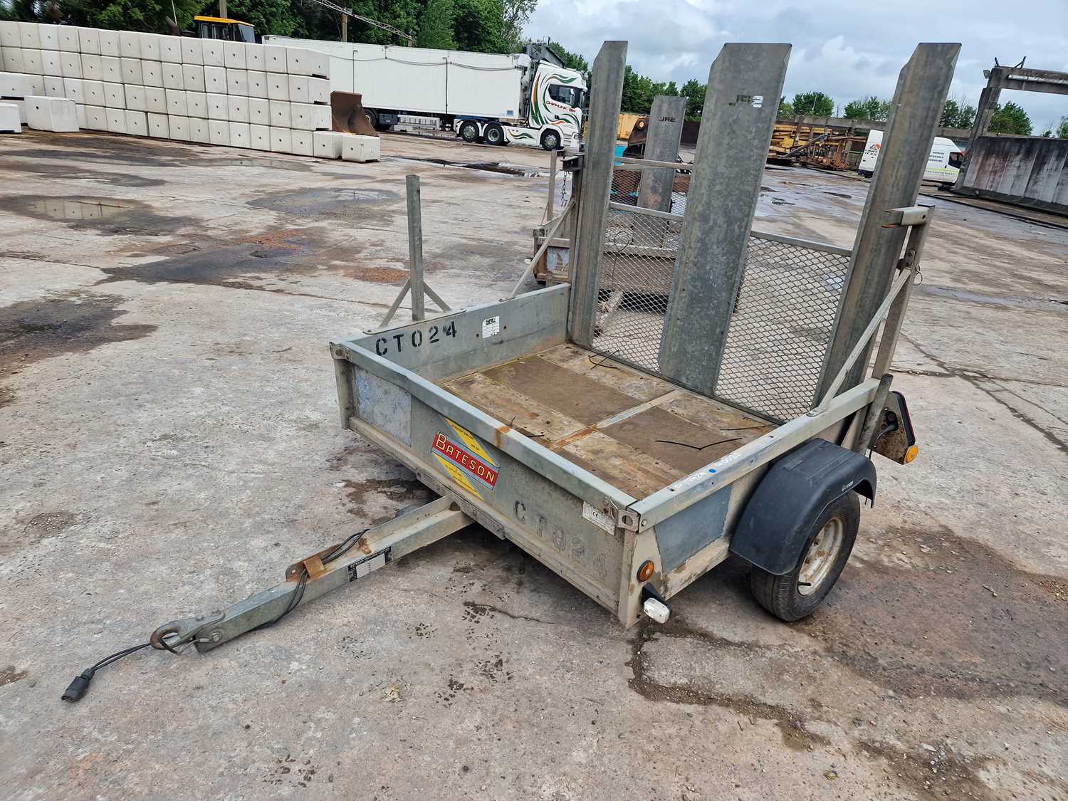2011 Bateson Single Axle Quad Trailer/Traffic Light