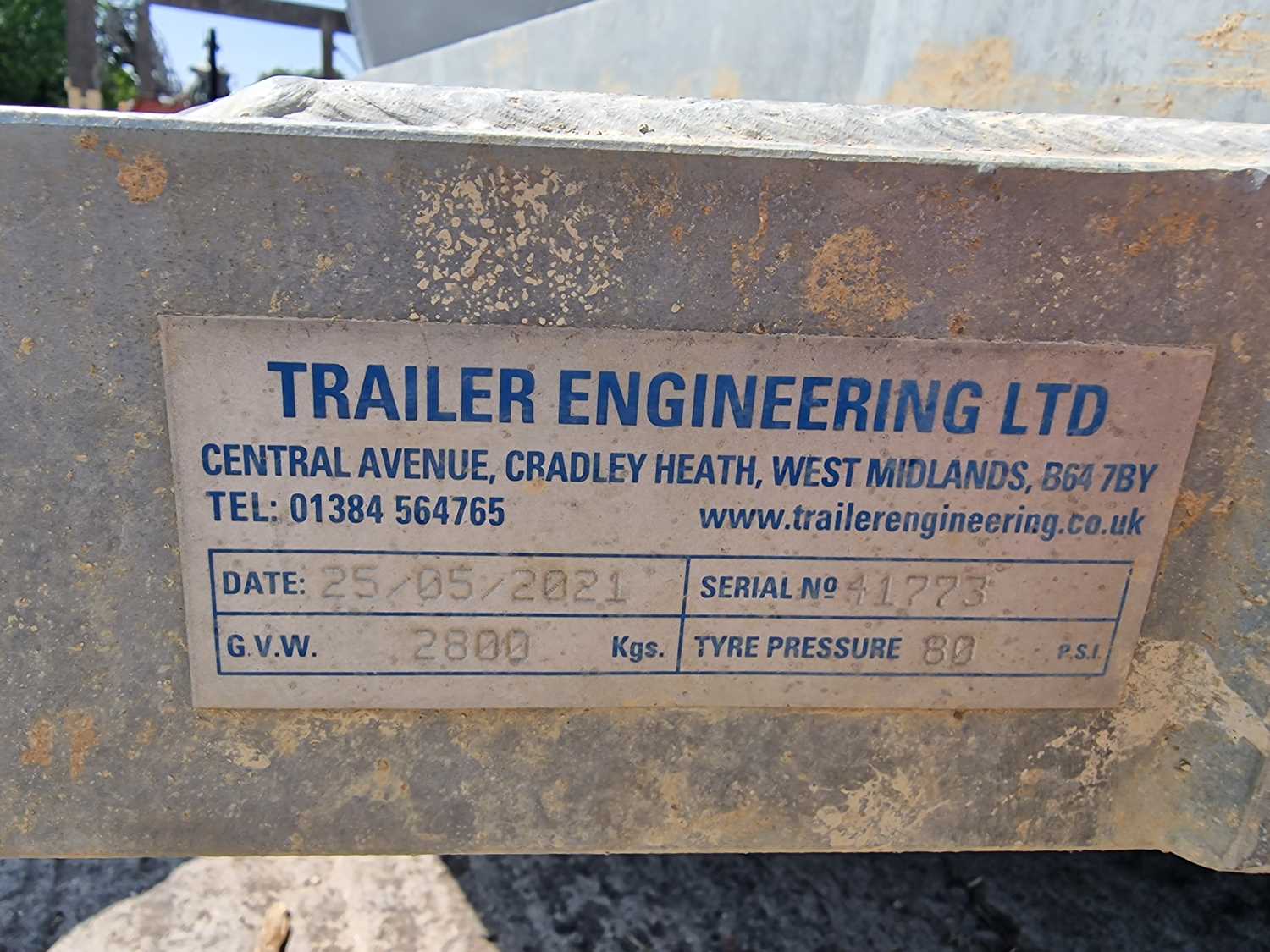 2021 Trailer Engineering 2140 Litre Single Axle Bunded