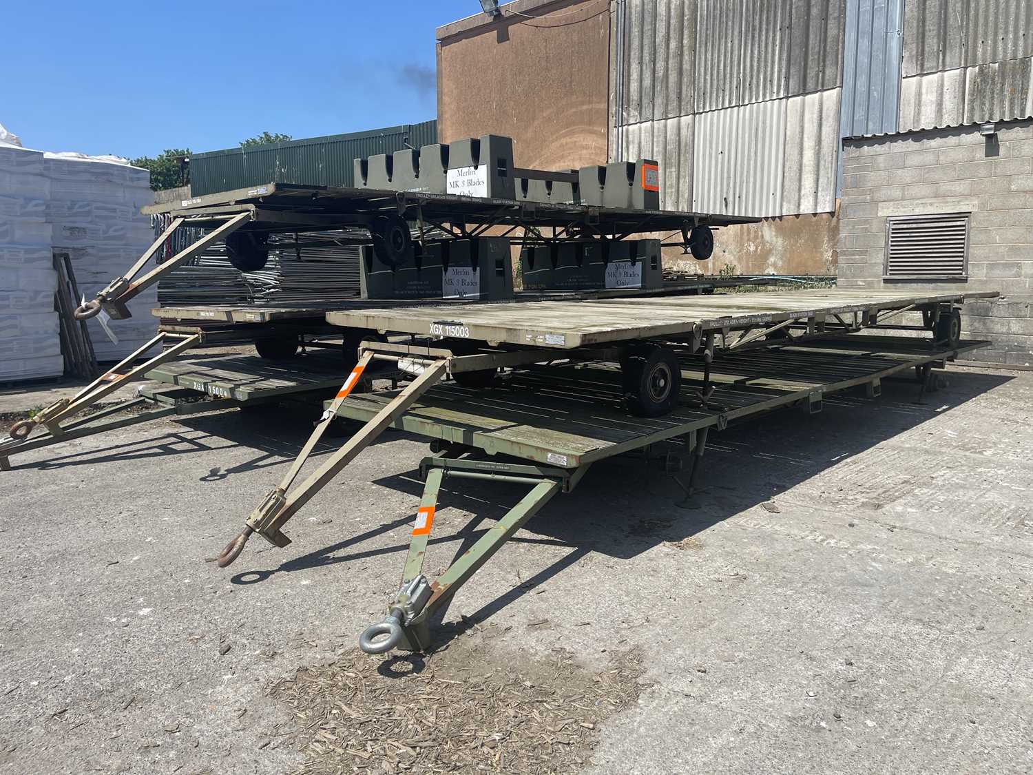 Twin Axle Aircraft Wing Trailer (1 of)