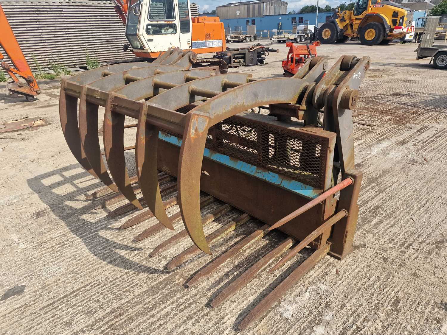 Ulrich 94" Hydraulic Buck Push Rake Grab to suit JCB