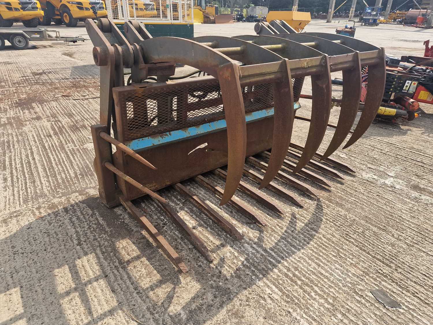 Ulrich 94" Hydraulic Buck Push Rake Grab to suit JCB