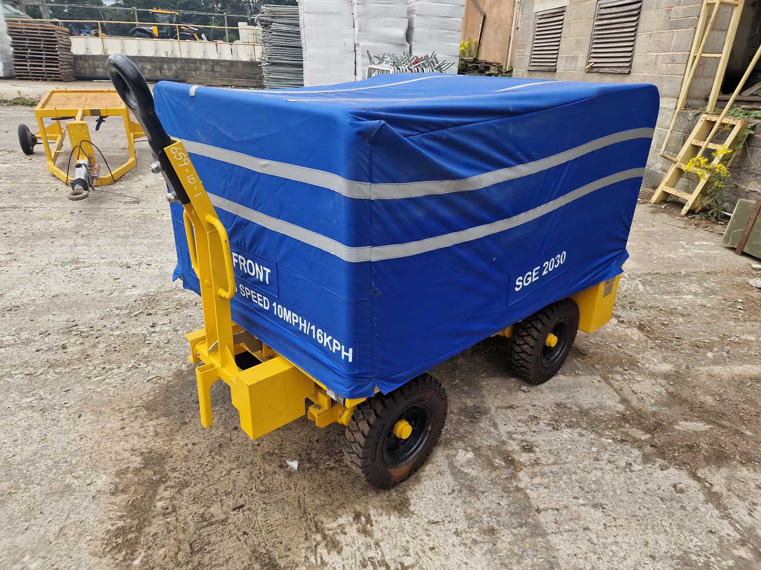 SG Equipment Twin Axle Wheel & Brake Changing Trolley