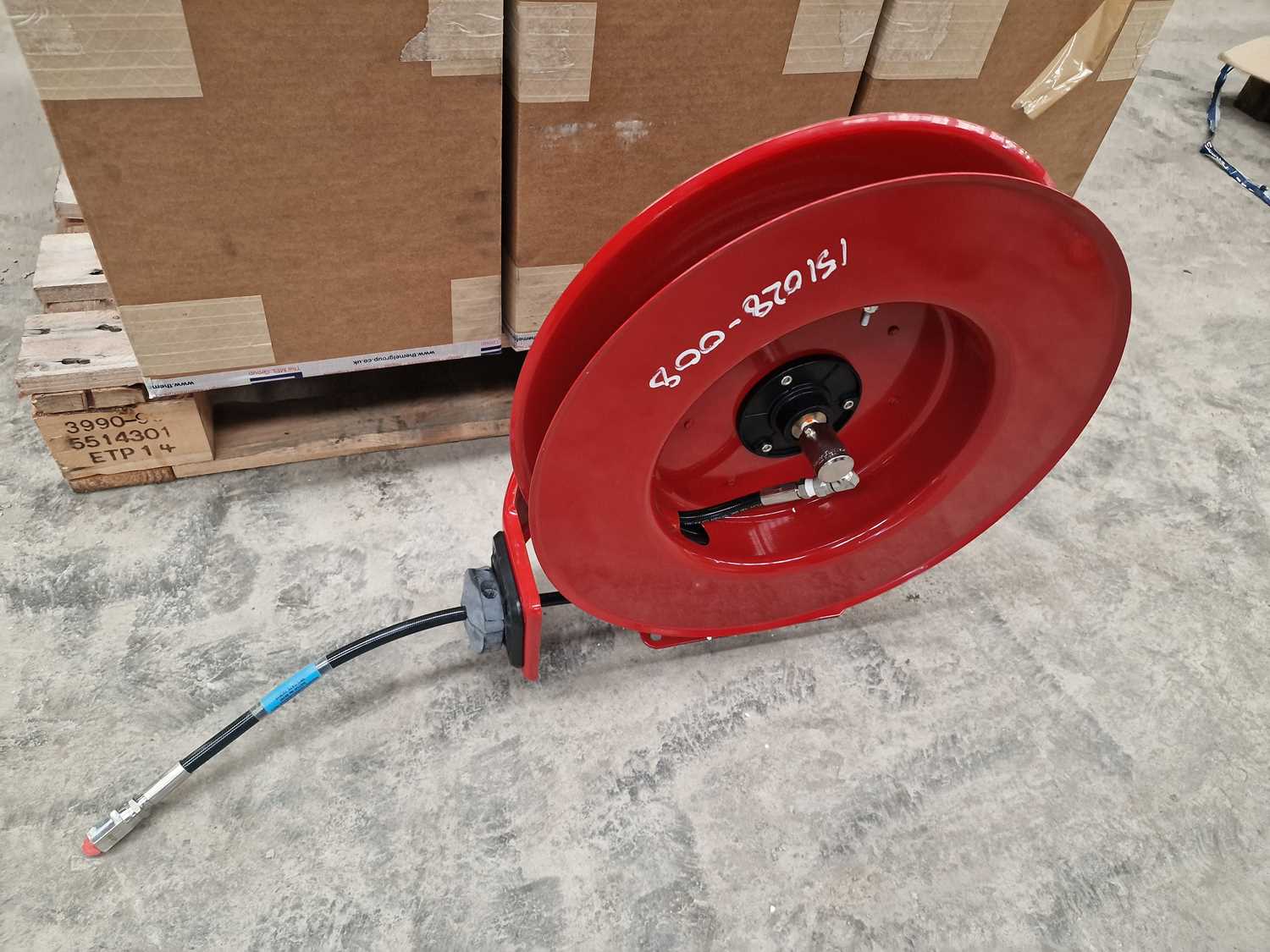 Unused Retractable Air Hose Reel