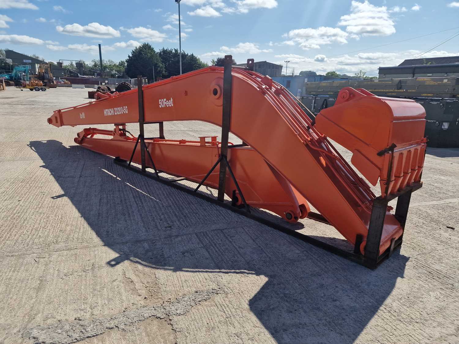 Lot 160 - Unused 50' Long Reach Boom, Dipper & Bucket
