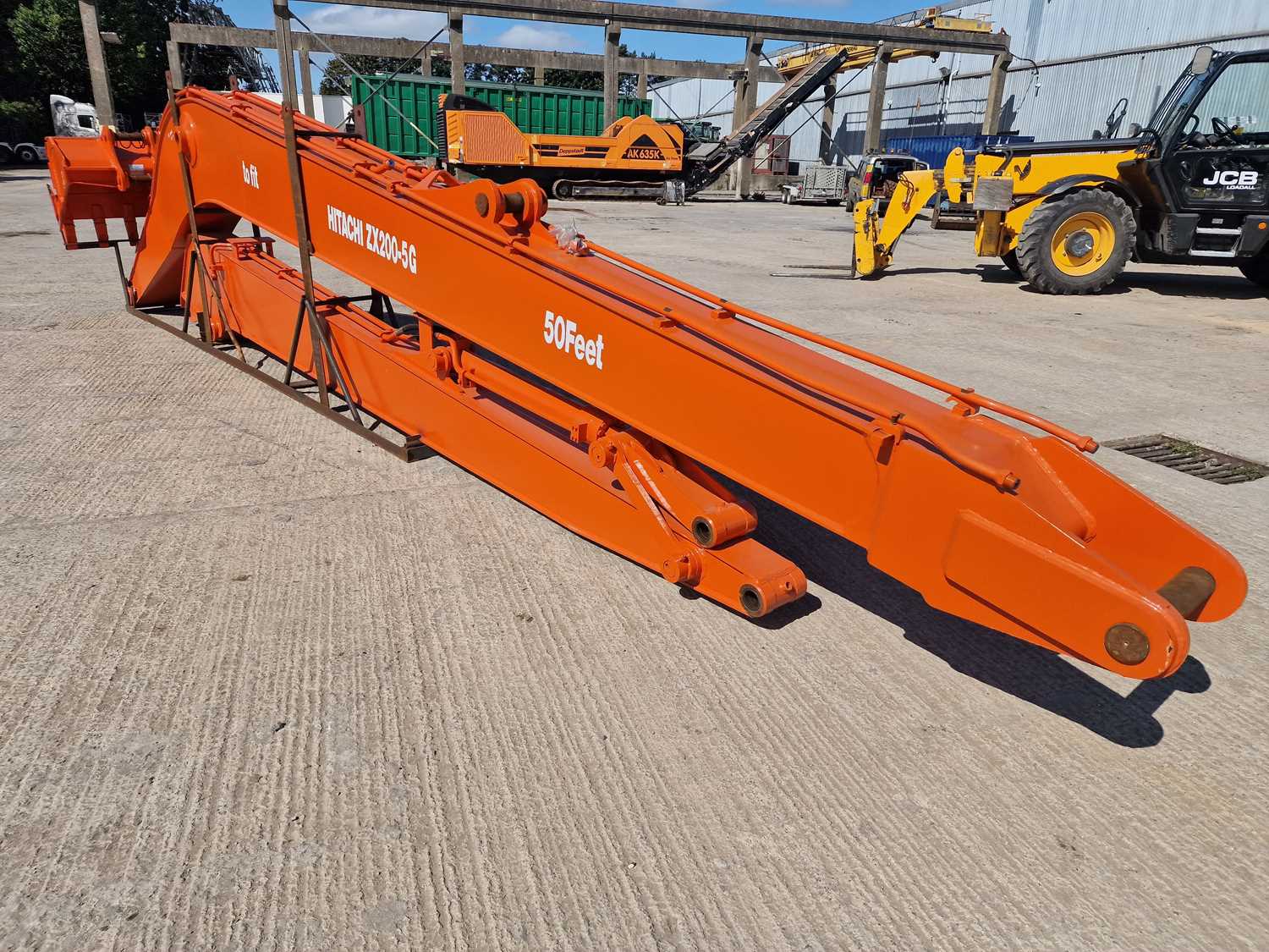 Lot 160 - Unused 50' Long Reach Boom, Dipper & Bucket