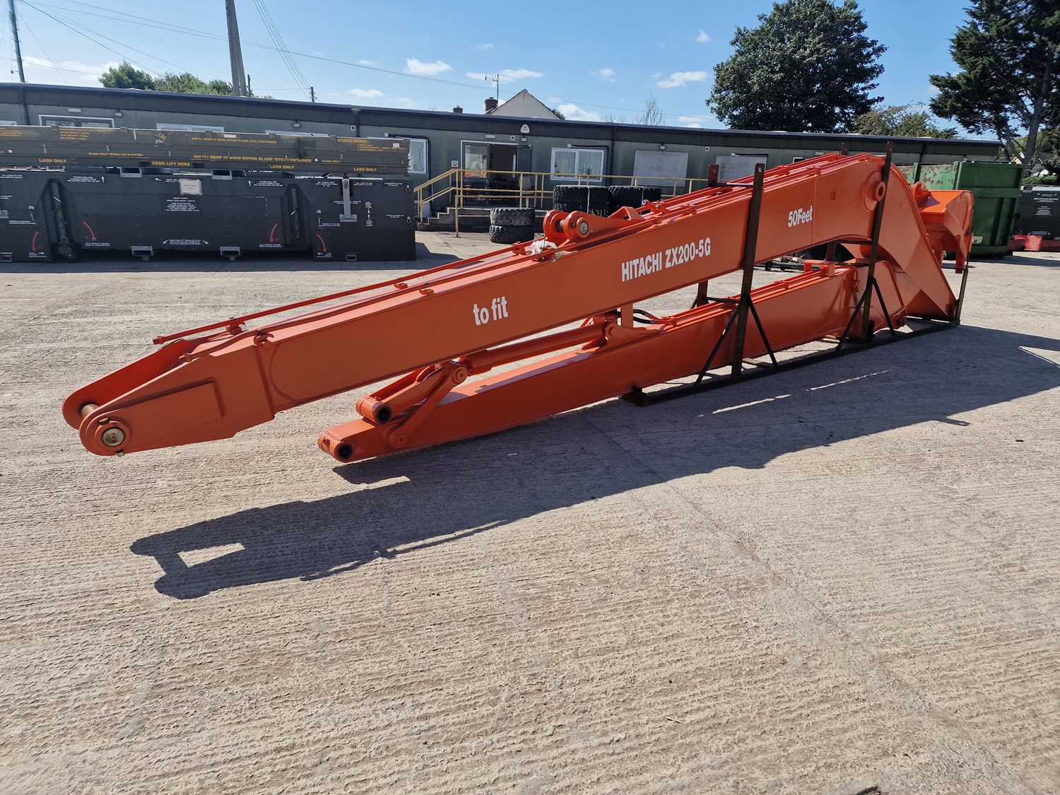 Lot 160 - Unused 50' Long Reach Boom, Dipper & Bucket