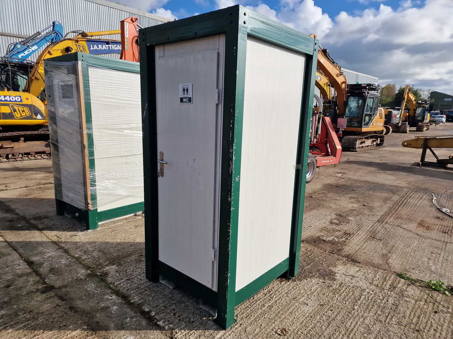 Unused Single Toilet Block, with Sink, 240Volt