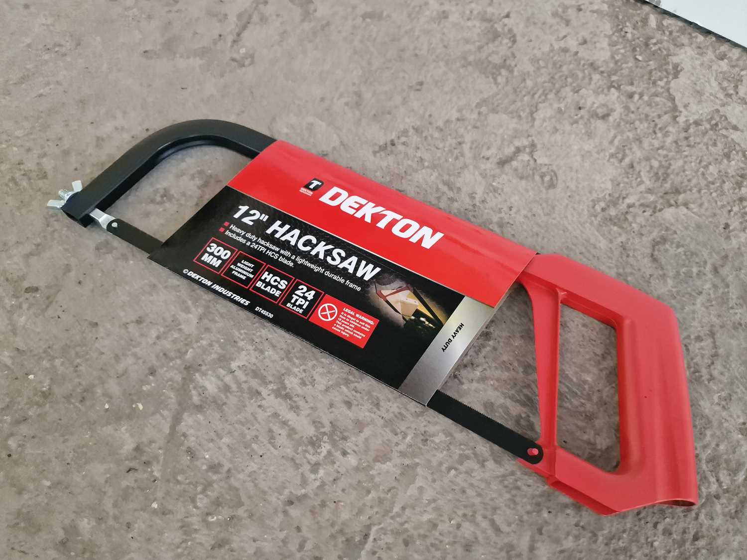 Lot 189 - Dexton 12" Hack Saw (24 TPI HCS Blade) (2