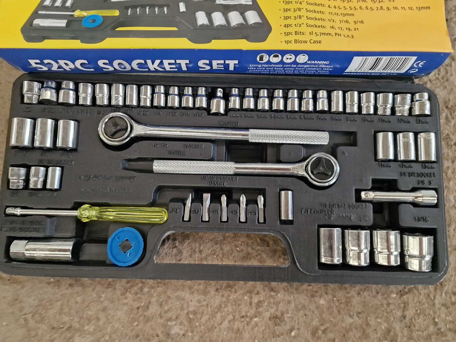Lot 124 - Marksman 52Pcs Socket Set