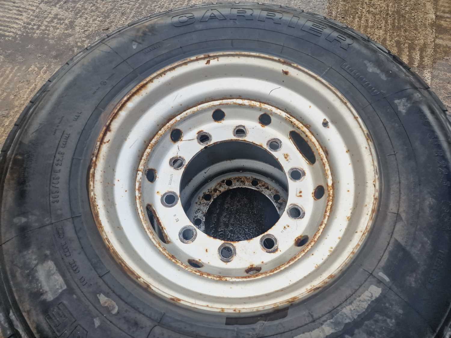 Lot 429 - 385/65R22.5 Tyre & 10 Stud Rim (2 of)