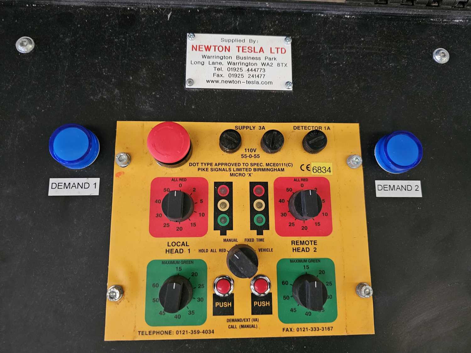 Lot 71 - Nelson Tesla Traffic Light Signal Box