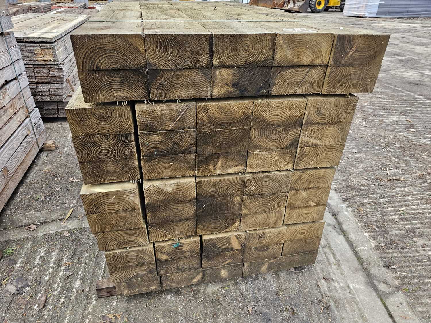 Lot 748 - Wood Sleepers (95mm x 195mm x 1800mm)(55 of)