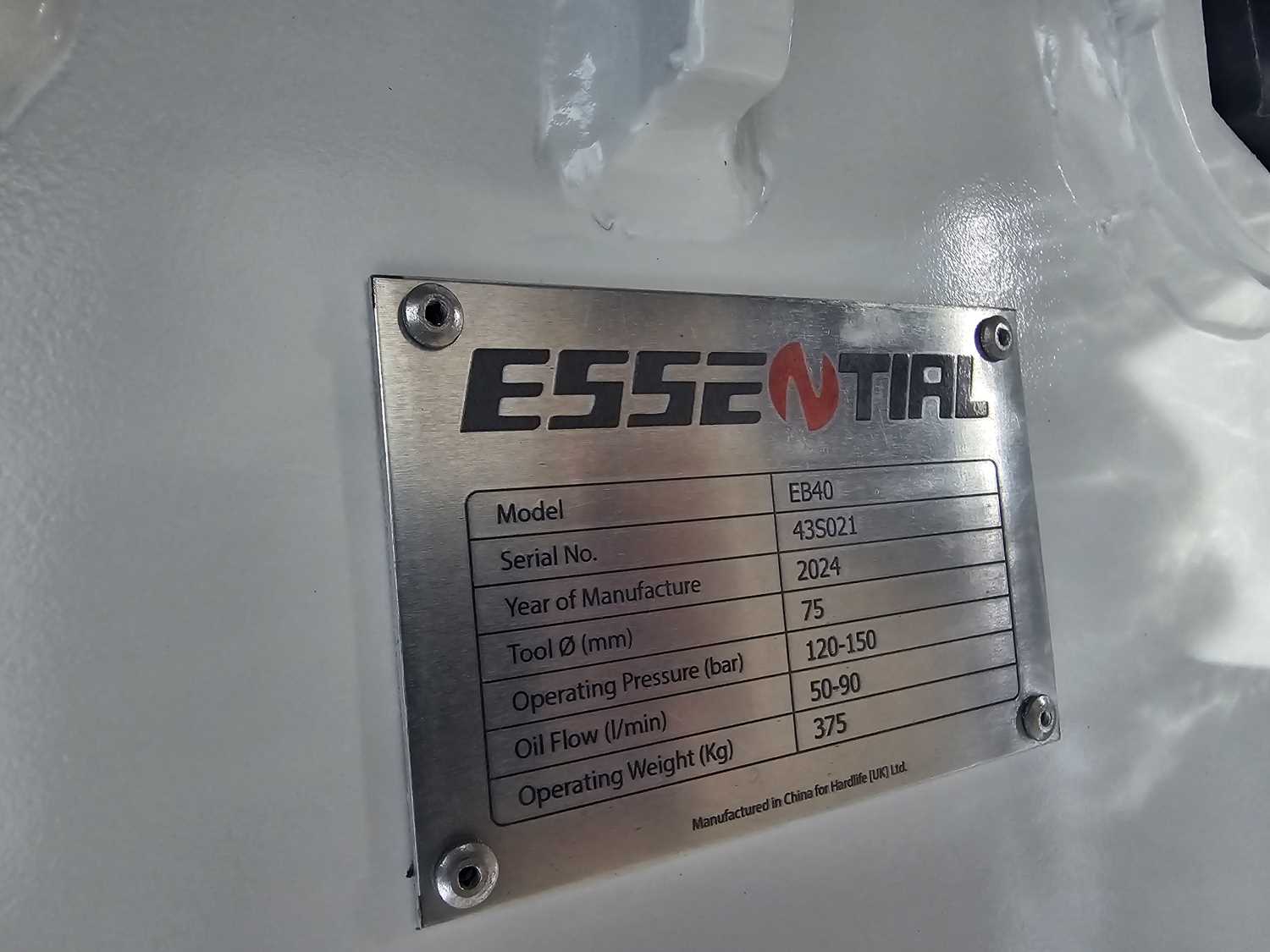 Unused 2024 Essential EB40 Hydraulic Breaker