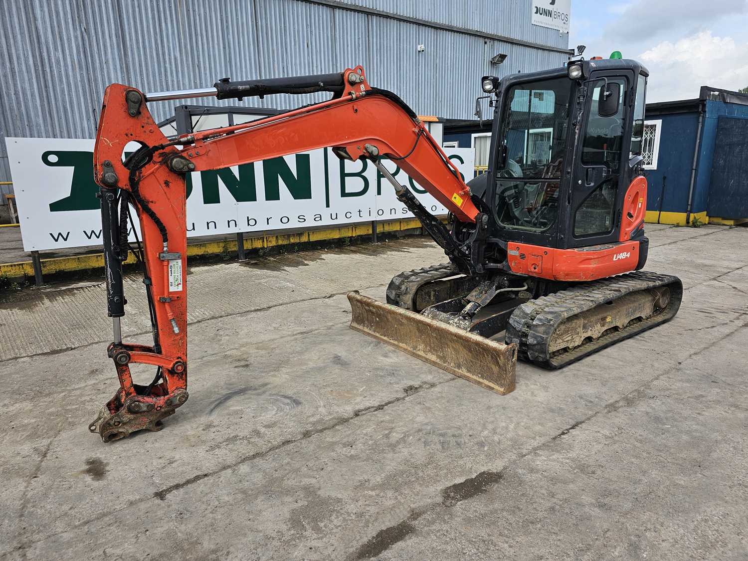 2016 Kubota U48-4 Rubber Tracks, Blade, Offset,
