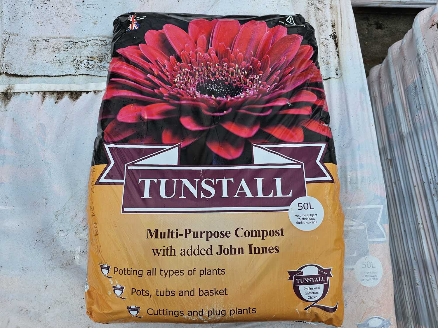 Lot 280 - Pallet of Tunstall 50L Multi-Purpose Compost