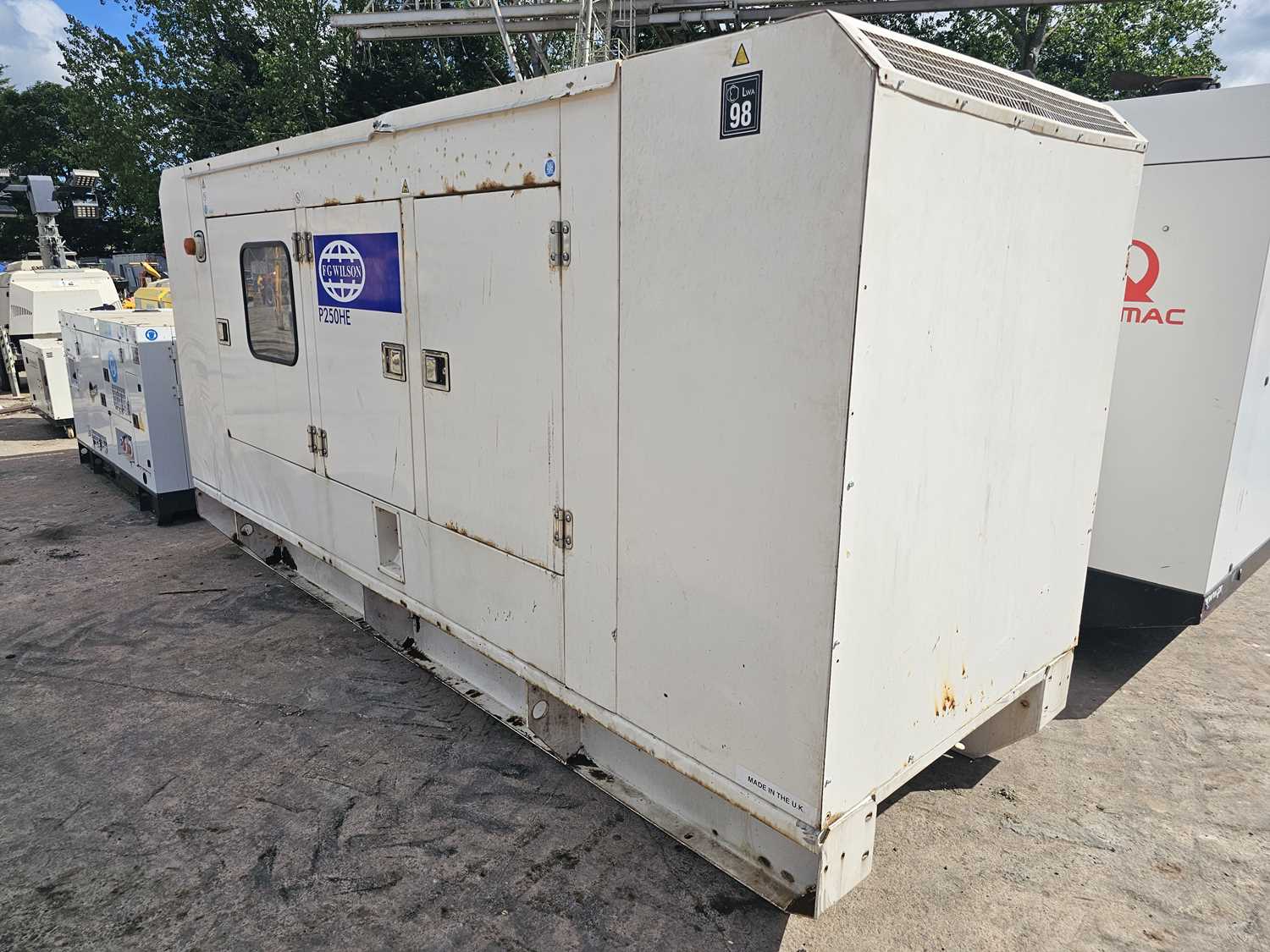 Lot 467 - FG Wilson P250HE 250KvA Generator, Perkins