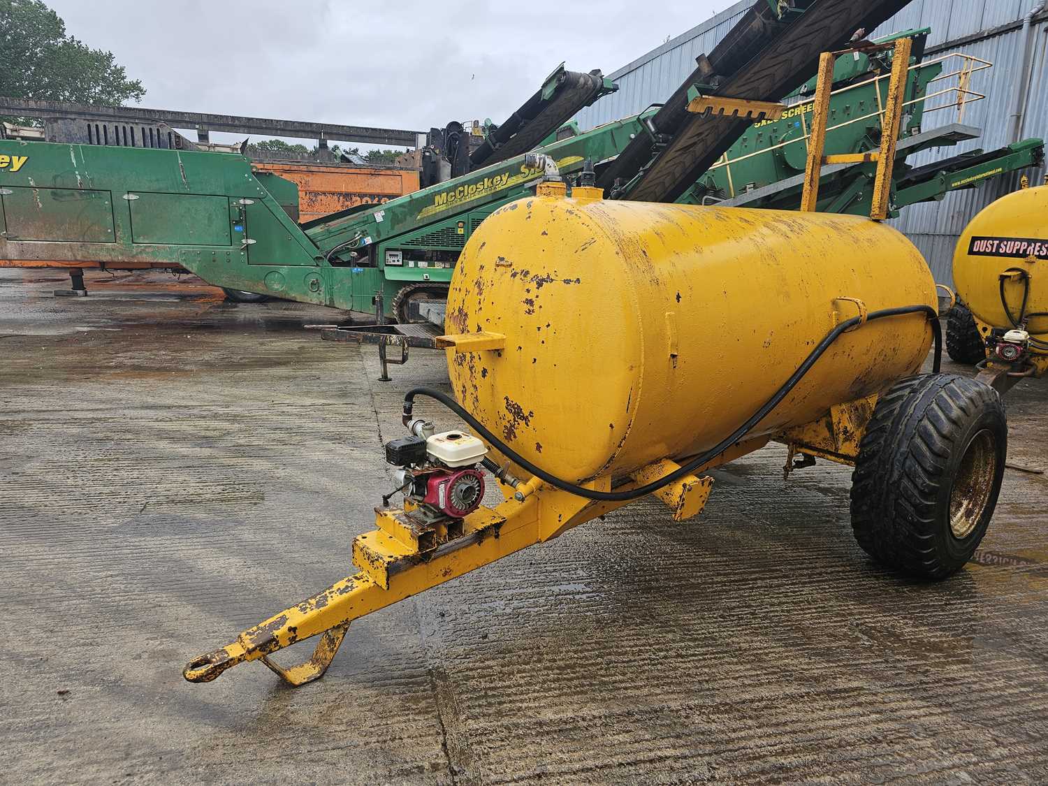 Single Axle Water Tanker, Honda Water Pump