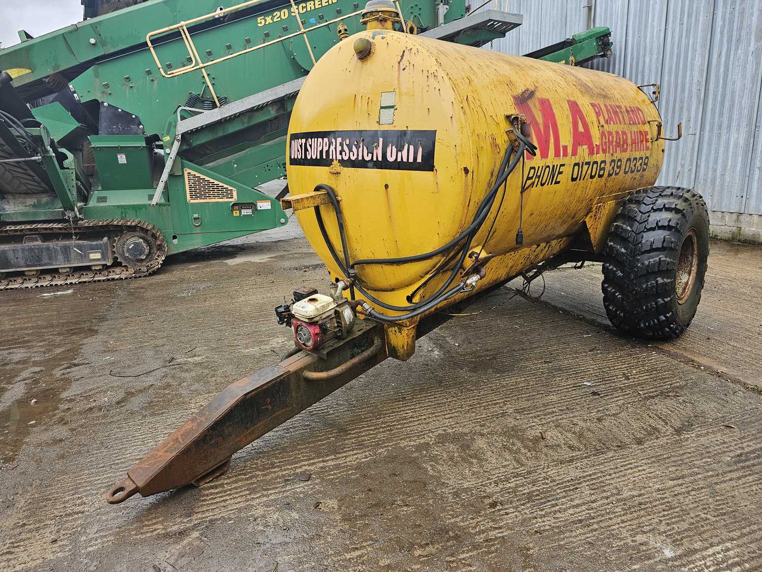 Single Axle Water Tanker, Honda Water Pump