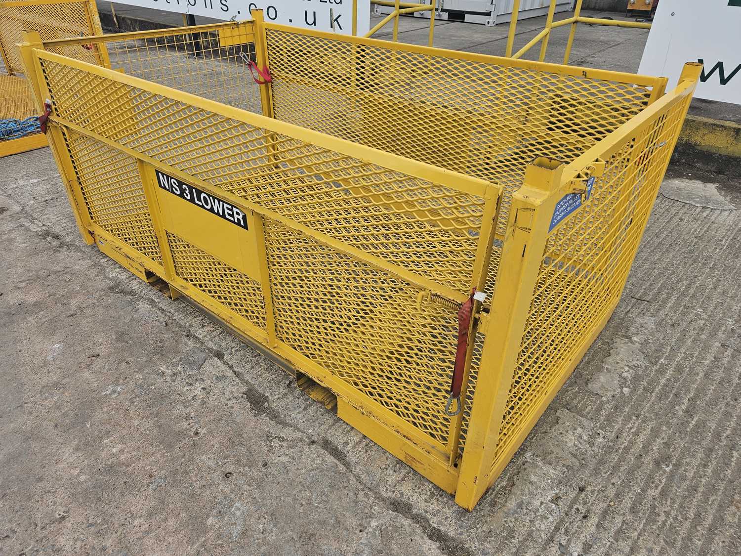 350Kg Steel Stillage with Ramps to suit Forklift