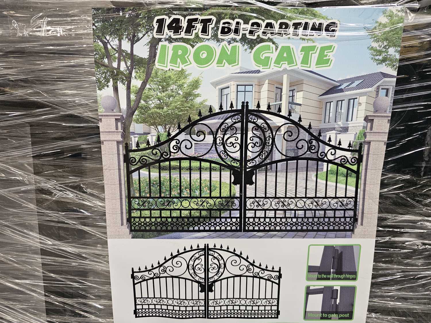 Lot 351 - Unused 14ft Bi-Parting Gates, European